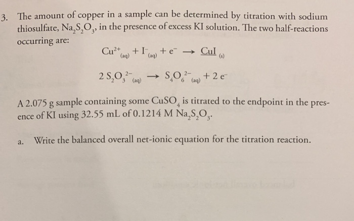 Moles Of Iron And Copper Formal Lab Writework
