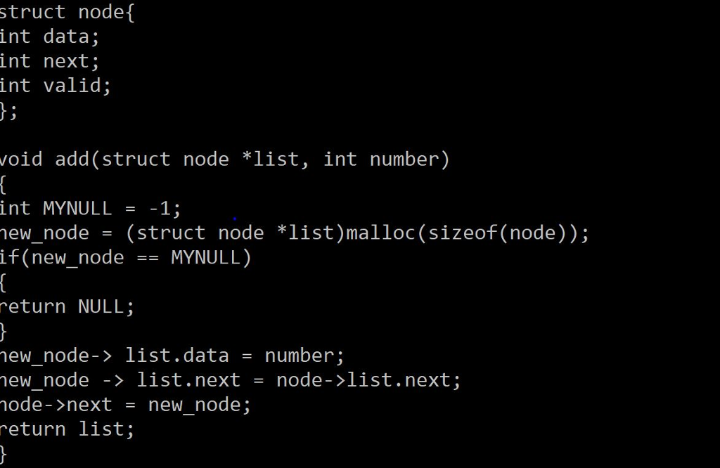 Solved In C, using this structure: struct node{ int | Chegg.com