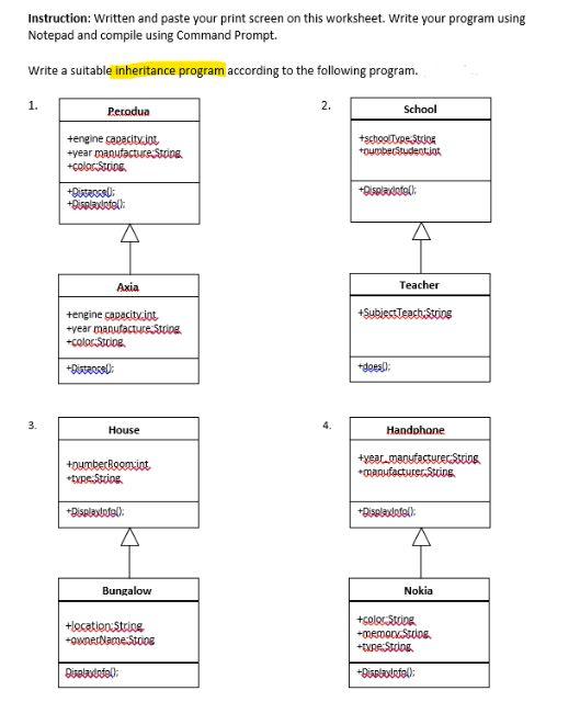 Solved Instruction: Written and paste your print screen on | Chegg.com