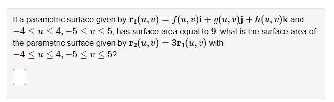 Solved If a parametric surface given by | Chegg.com