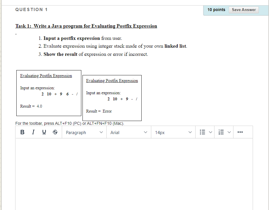 Solved Question 1 10 Points Save Answer Task 1 Write A Java Chegg
