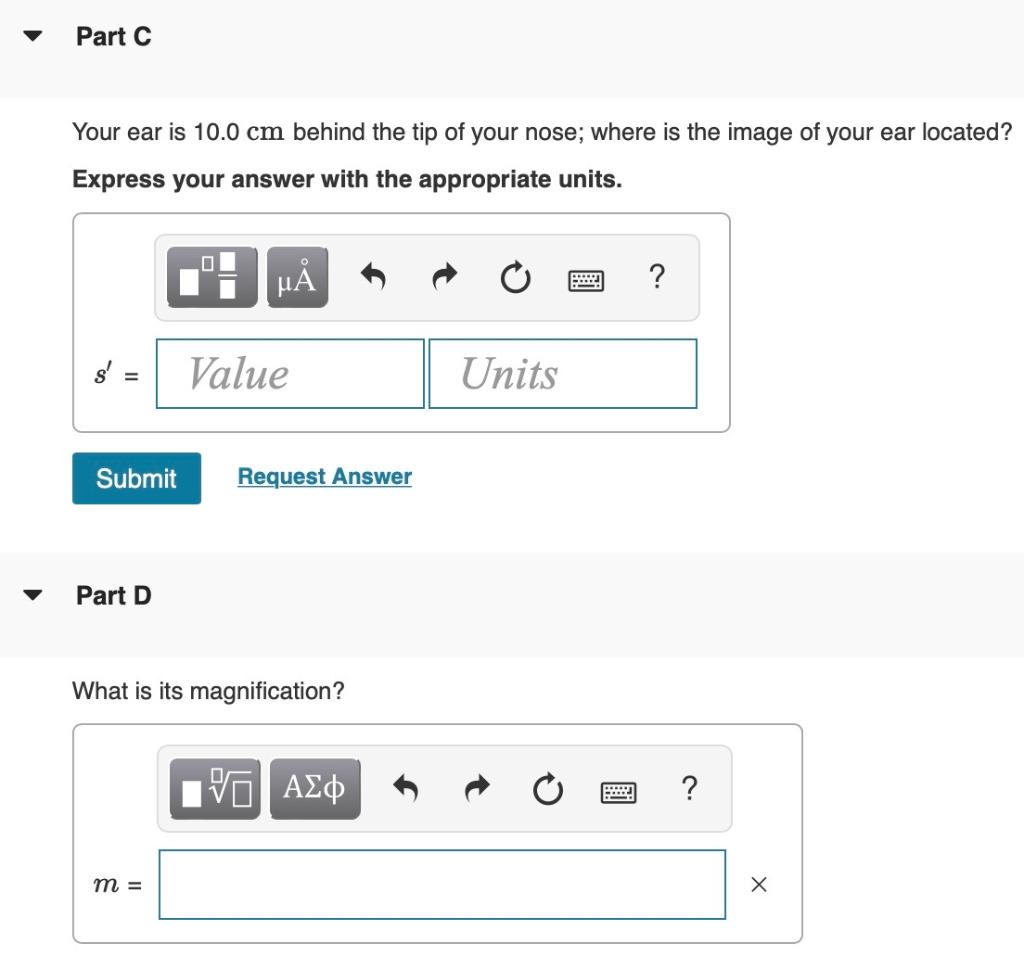 Solved Examining your image in a convex mirror whose radius | Chegg.com