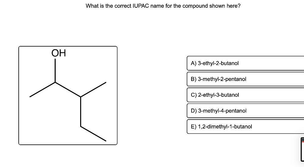 Solved Name the following molecule. OH A) meta-ethylphenol | Chegg.com