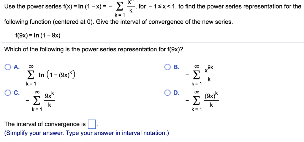 Solved Use The Power Series F X In 1 X For 1sx1 To