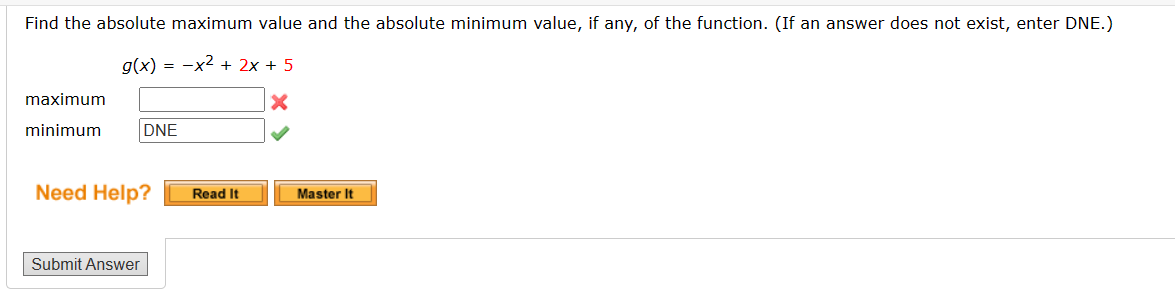 Solved Find The Absolute Maximum Value And The Absolute