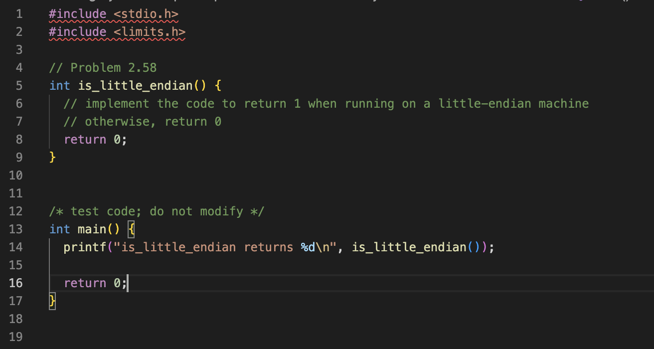 Solved Do Not Modify int main(). Change only int | Chegg.com