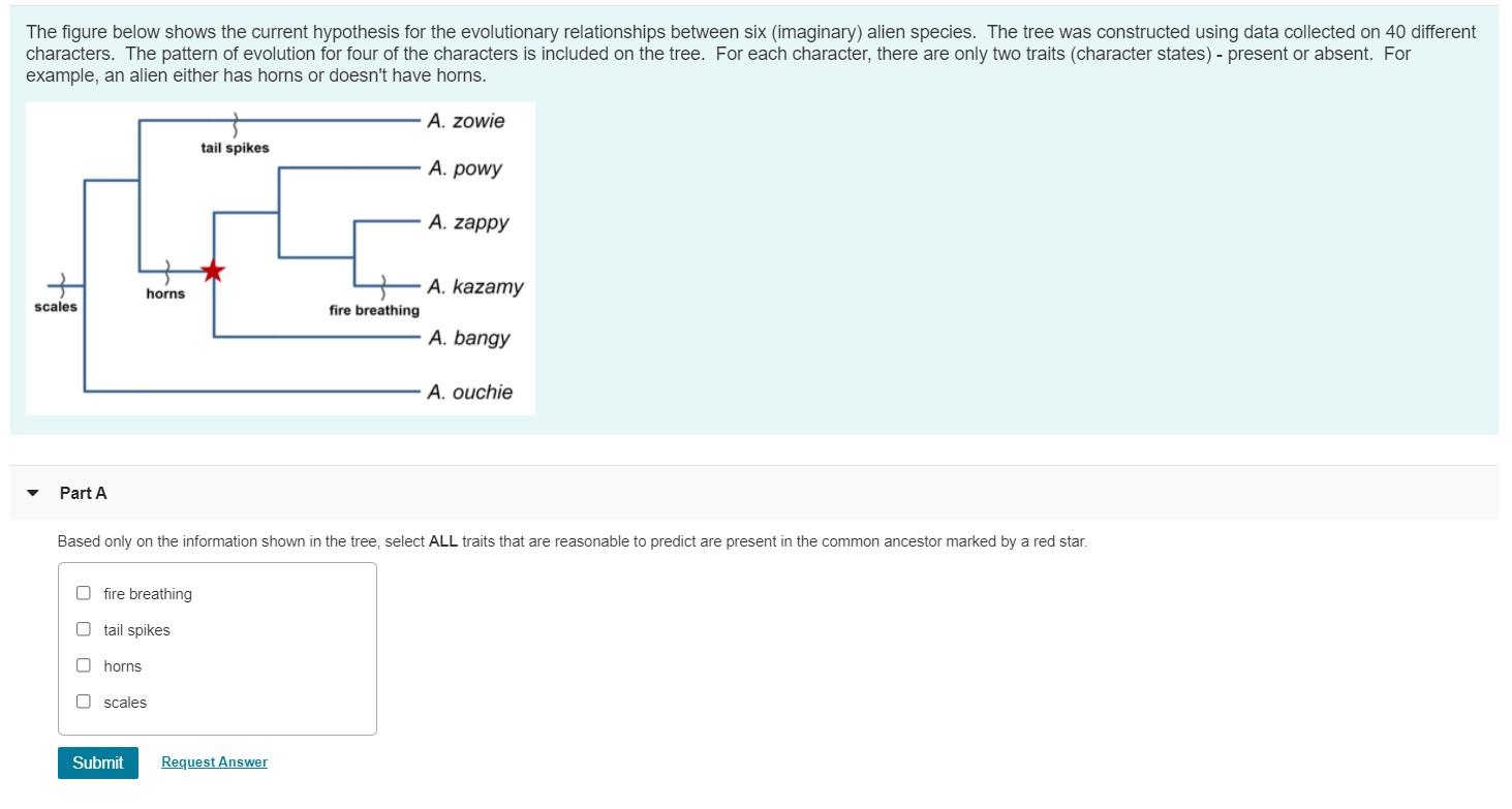 Solved The figure below shows the current hypothesis for the | Chegg.com
