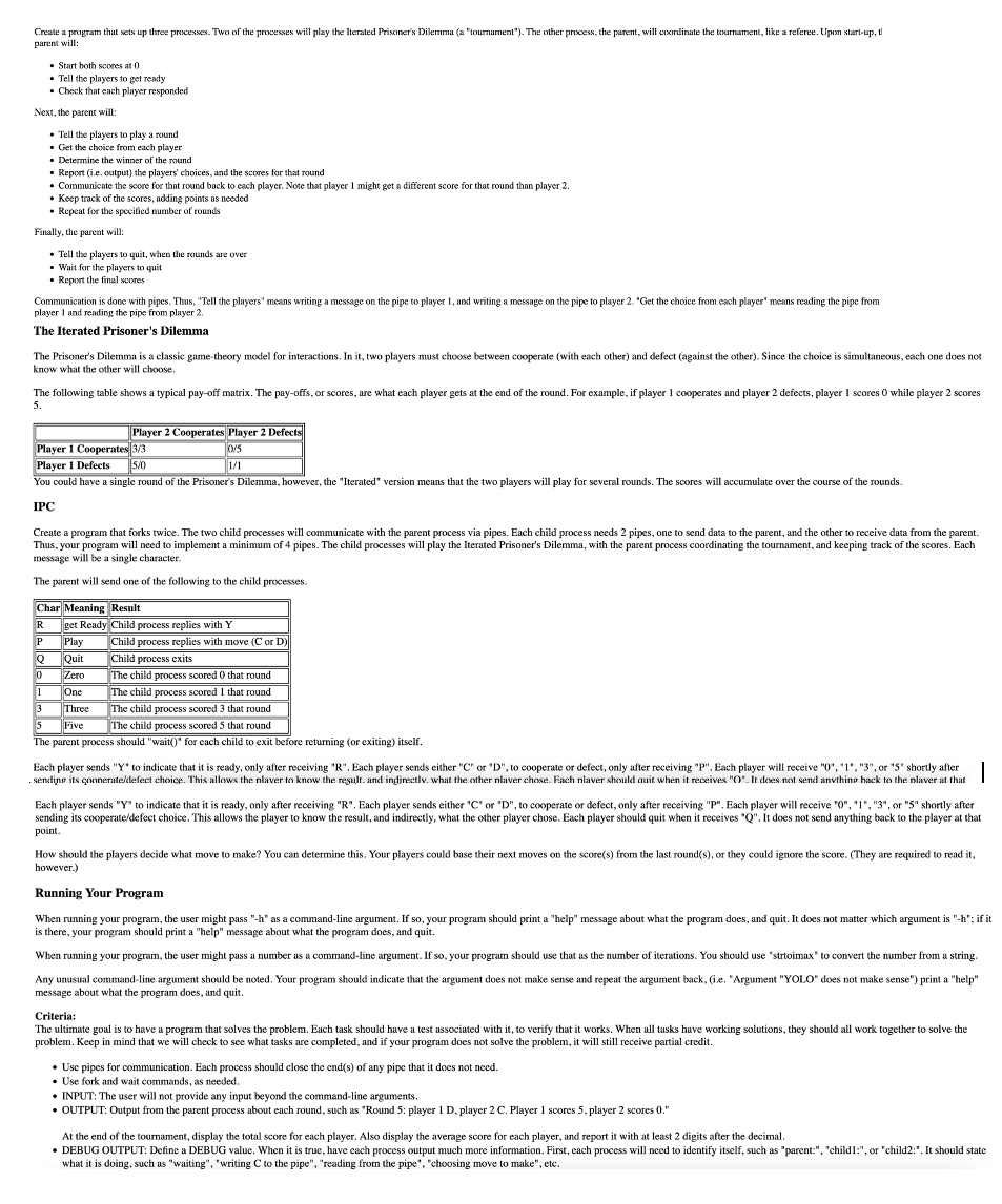 Solved Please make a complete C program that does all the | Chegg.com