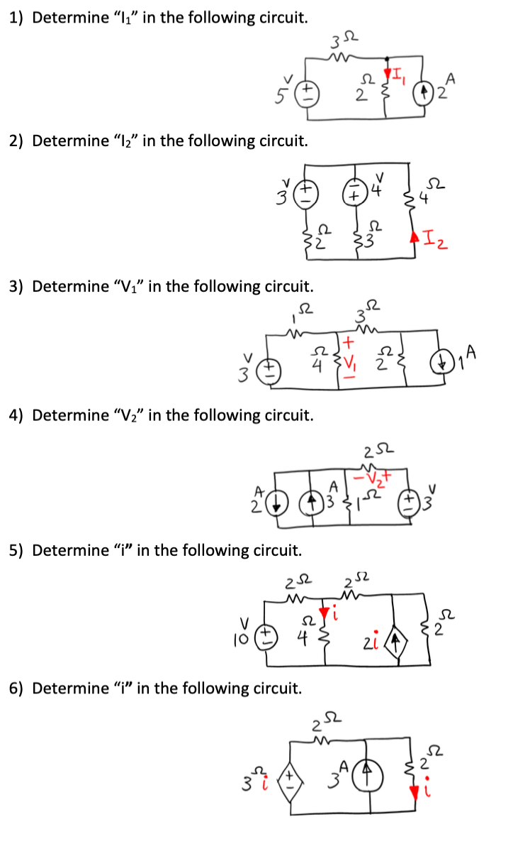 Solved Determine " I1 " in ﻿the following circuit.Determine | Chegg.com