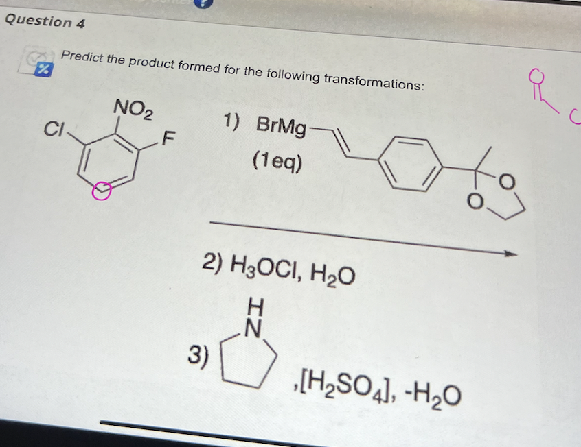 Solved Predict the product formed for the following | Chegg.com