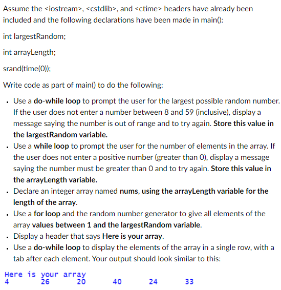 Solved Assume the , , and headers have already been | Chegg.com