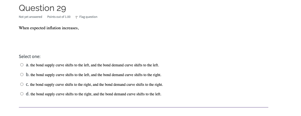Solved Question 29 Not yet answered Points out of 1.00 P | Chegg.com