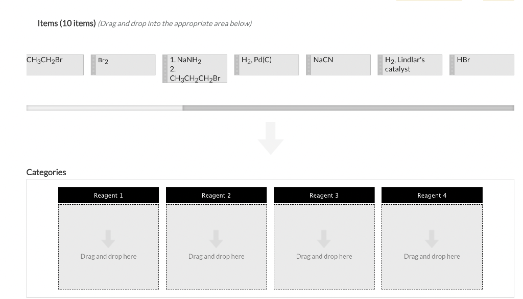 Solved From the list of reagents, choose those that will | Chegg.com