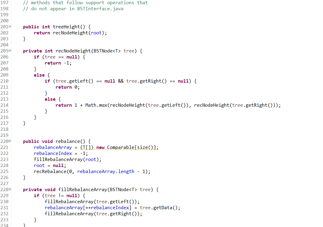 Solved Given the binary search tree ADT implementation | Chegg.com