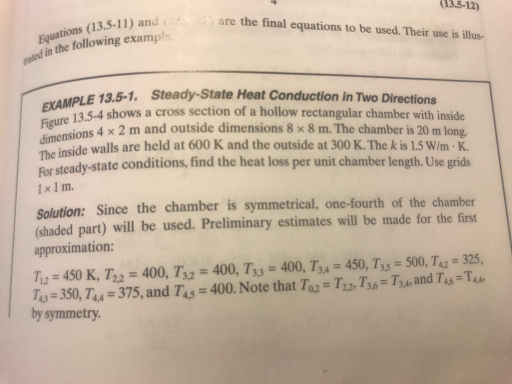 Heat Conduction in a Two Dimensional Solid. For | Chegg.com