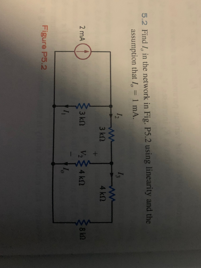 Solved 5.2 Find I, in the network in Fig. P5.2 using | Chegg.com