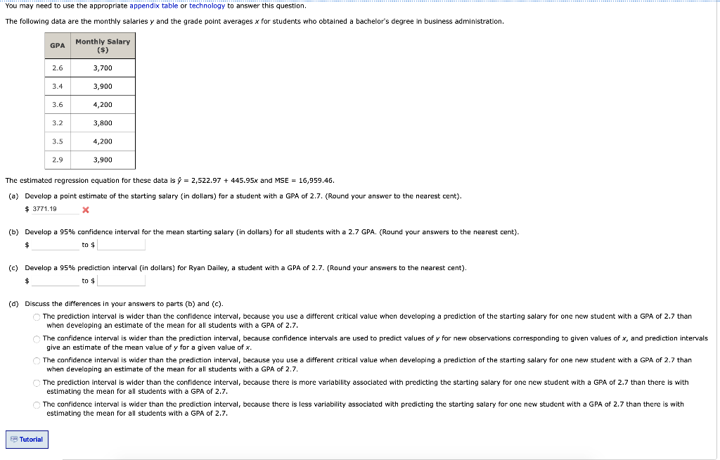 Solved You may need to use the appropriate appendix table or | Chegg.com