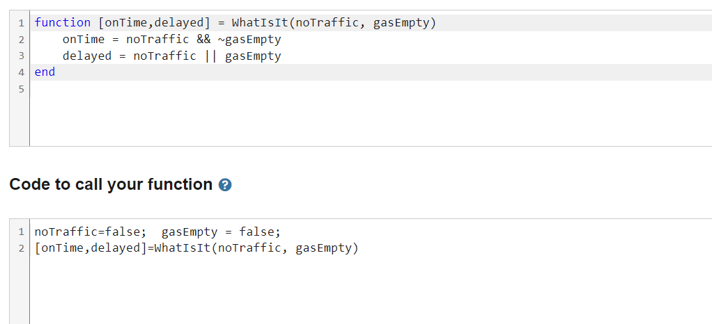 Solved function [onTime, ﻿delayed] = ﻿WhatIsIt(noTraffic, | Chegg.com