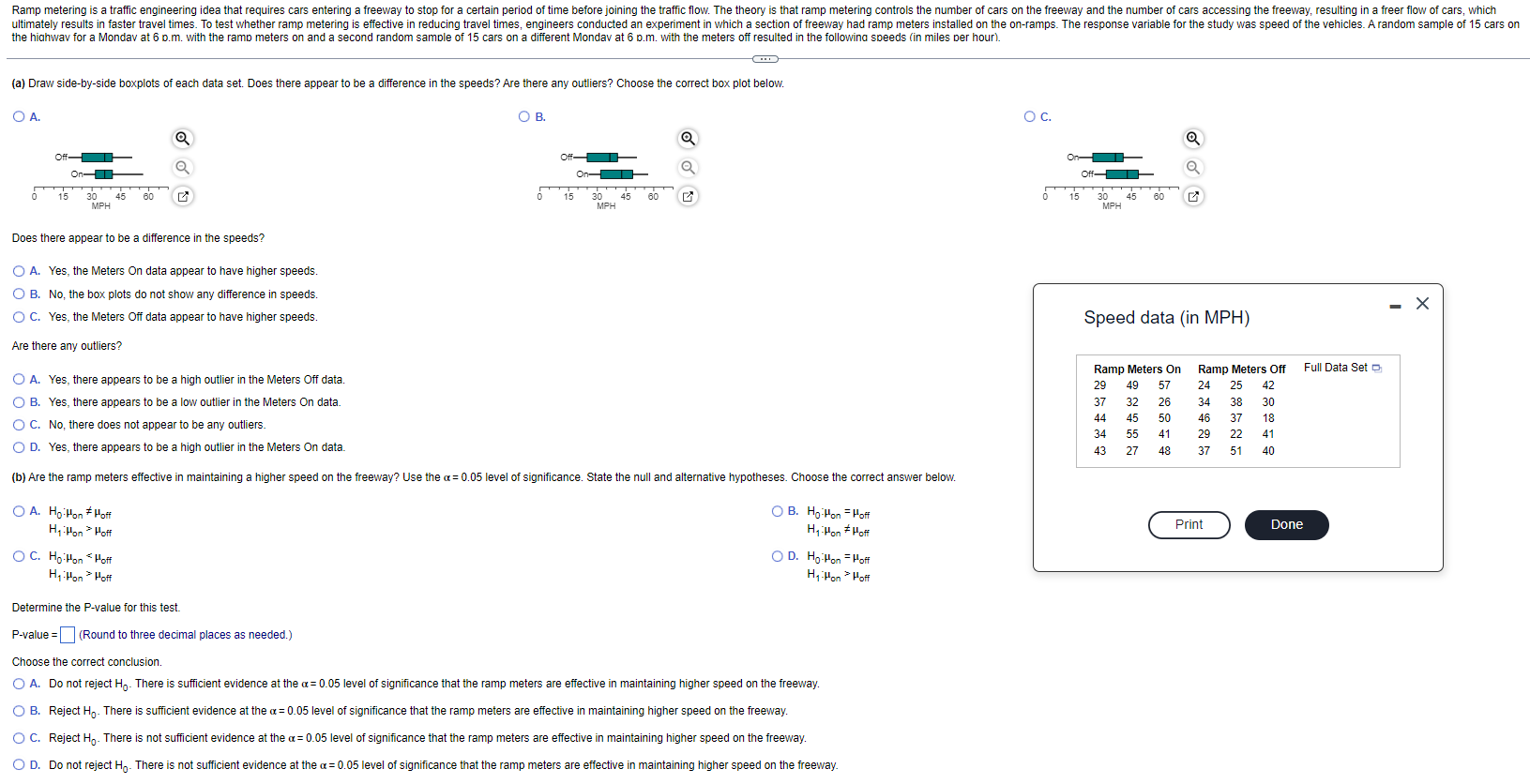 Solved A. Yes, there appears to be a high outlier in the | Chegg.com