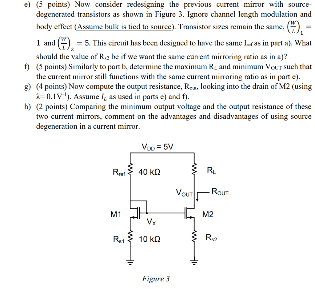 Solved Current Mirrors ( 35 points) This problem introduces | Chegg.com