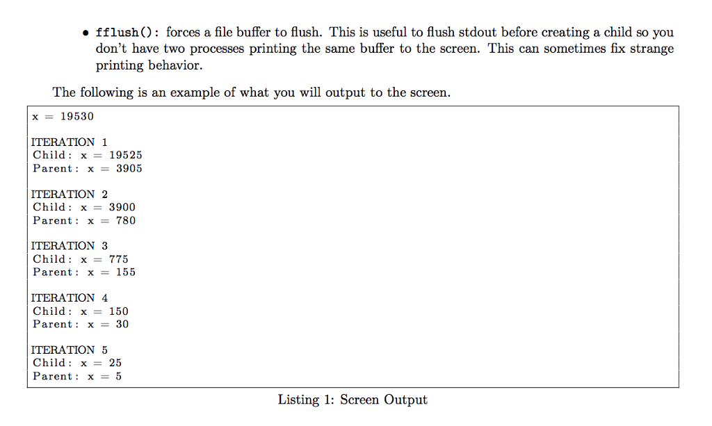 Solved Write program in C, (to be used in Unix OS). I | Chegg.com