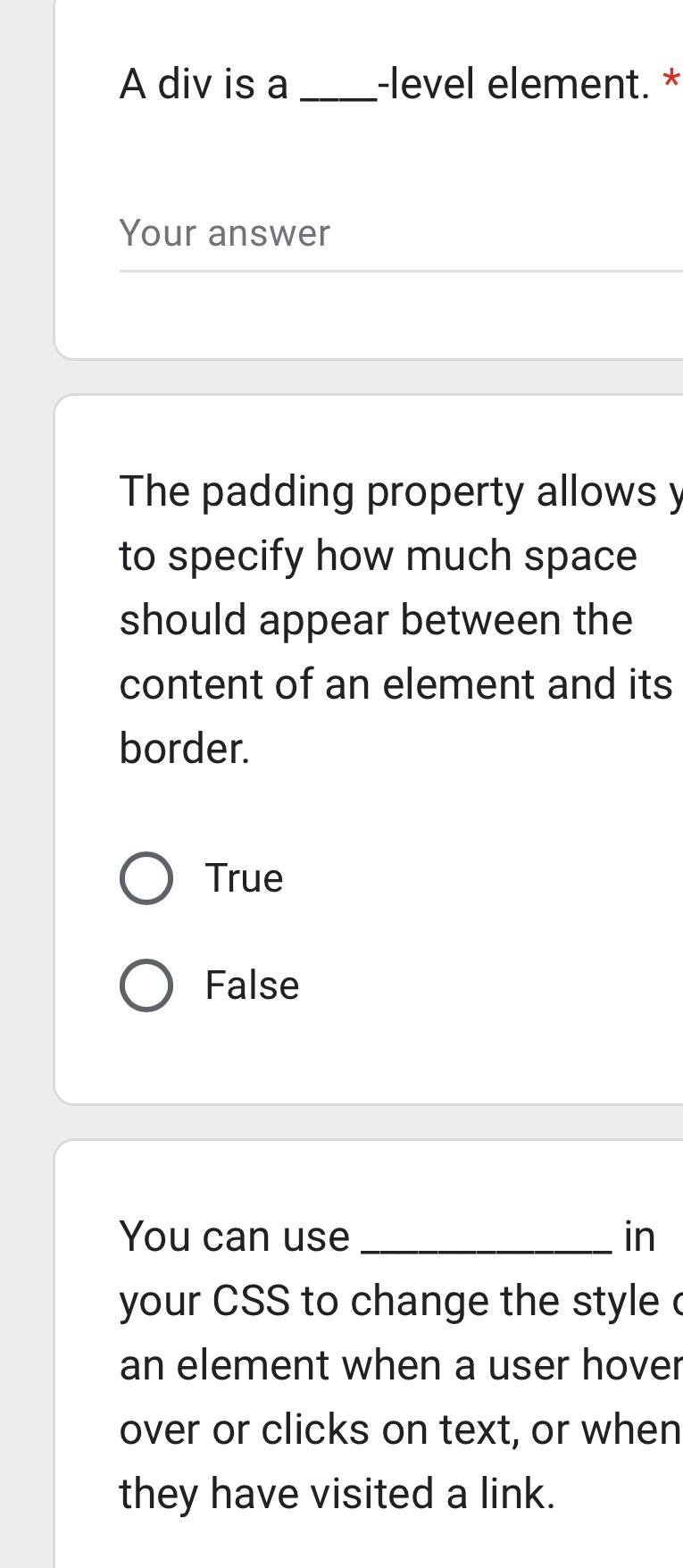 Solved \{overflow:___ \} simply hides any extra content that | Chegg.com