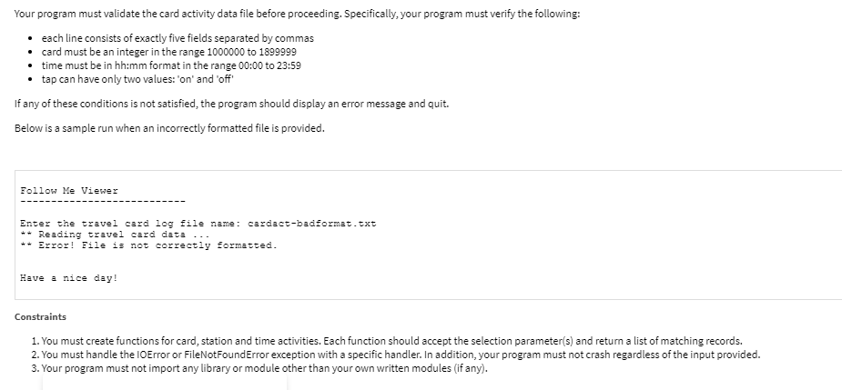 Solved It is a python programming question. It will have to | Chegg.com
