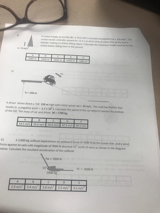 Solved A rocket initially at rest (v,-0), is fired with a | Chegg.com