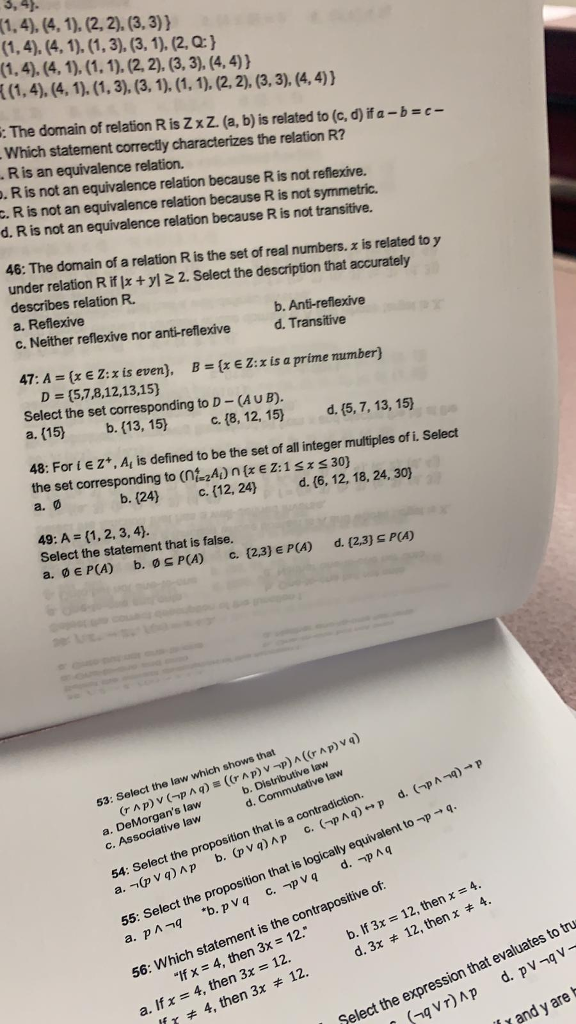 Solved : The domain of relation R is Zxz.(a, b) is related | Chegg.com