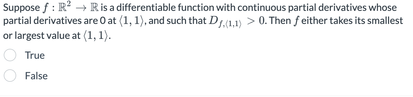Solved Suppose f:R2→R is ﻿a differentiable function with | Chegg.com