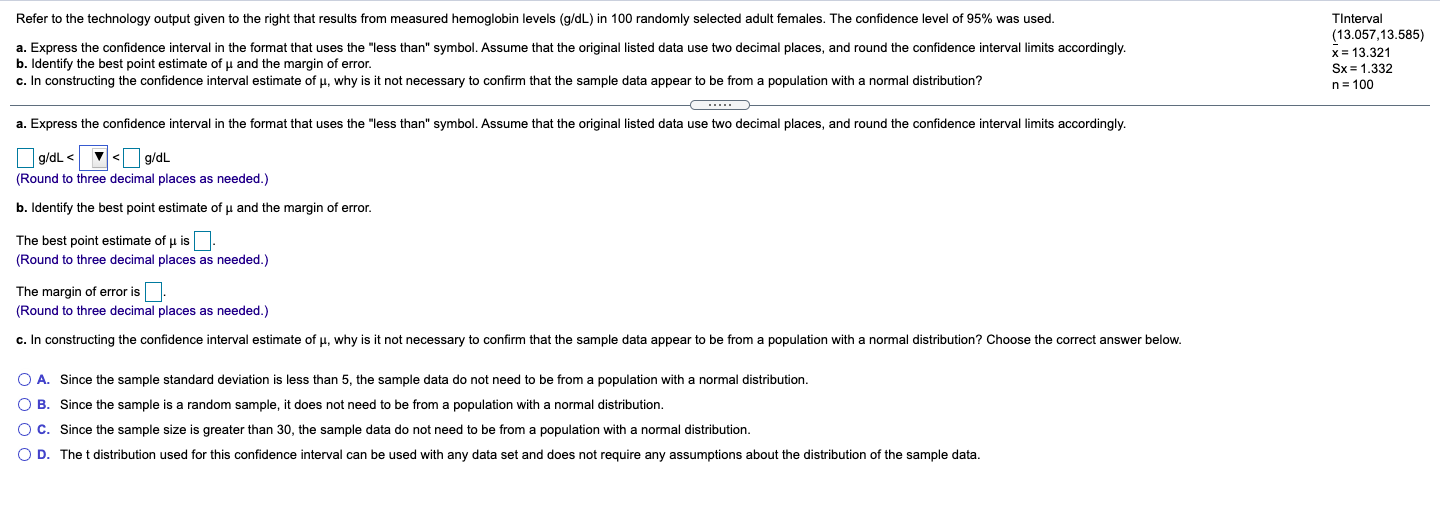 Solved Refer to the technology output given to the right | Chegg.com