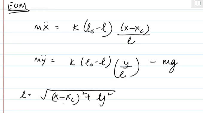 Solved using the following equations for inverted pendulum | Chegg.com