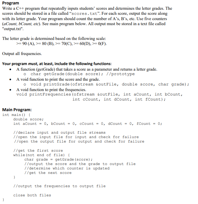 Solved Program Write a C++ program that repeatedly inputs | Chegg.com