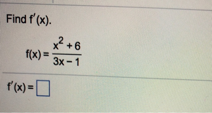 Solved Find (A) the derivative of Fix)Sx) without using the | Chegg.com
