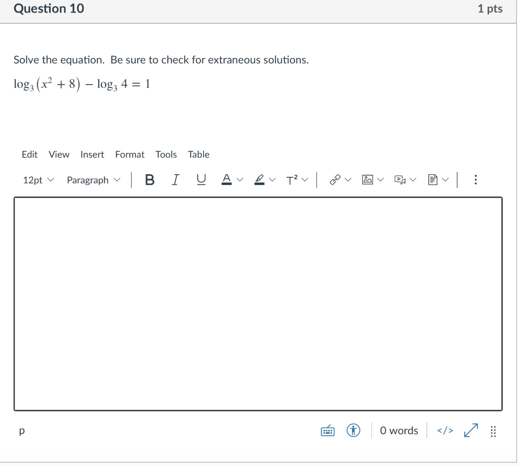 Solved Solve the equation. Be sure to check for extraneous | Chegg.com