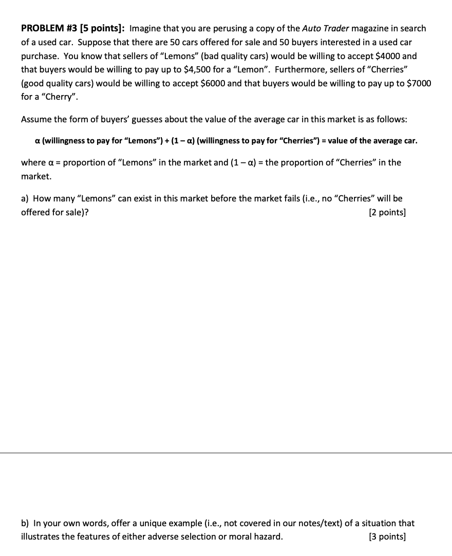 Solved PROBLEM #3 [5 points]: Imagine that you are perusing | Chegg.com