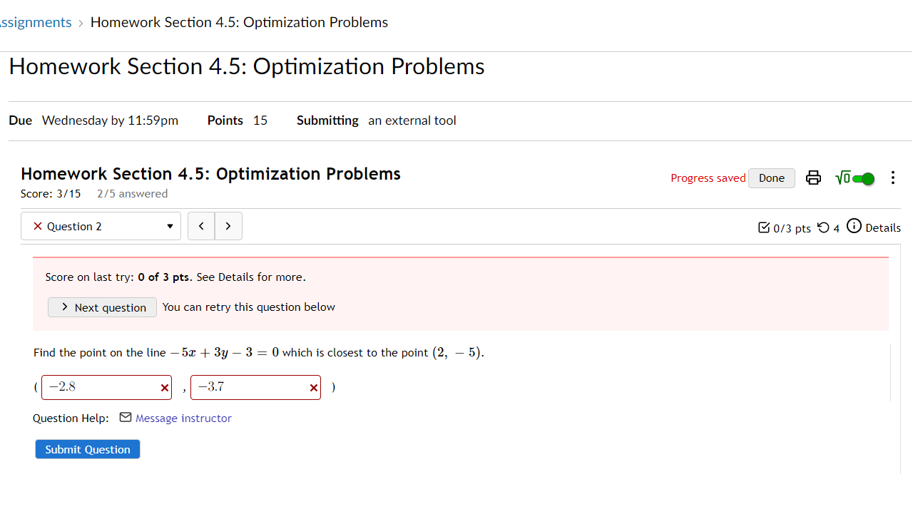 Solved Ssignments Homework Section 4 5 Optimization