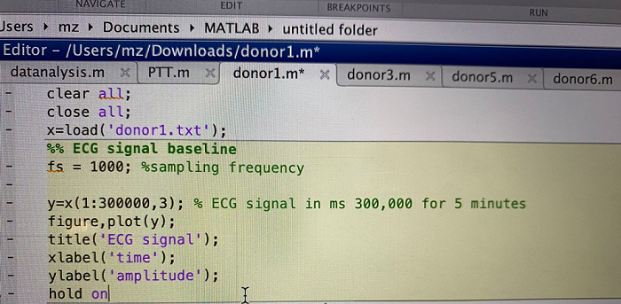 Solved In the code below, please add and apply a low pass | Chegg.com