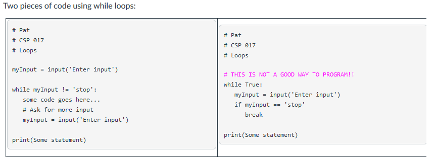 Solved BOTH pieces of code do the same thing - the one on | Chegg.com