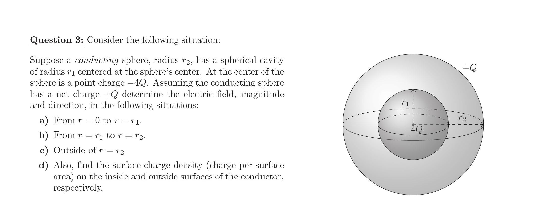 Solved Question 3: Consider the following situation: +Q | Chegg.com