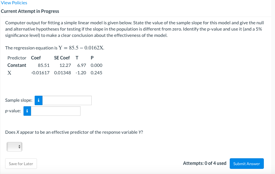 Solved View Policies Current Attempt in Progress Computer | Chegg.com