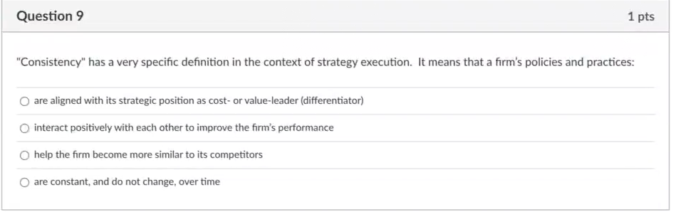 Solved "Consistency" has a very specific definition in the | Chegg.com