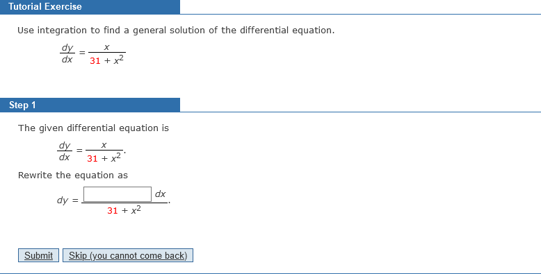 Solved Tutorial Exercise Use integration to find a general | Chegg.com