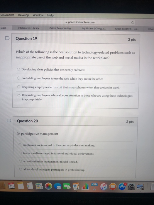 Solved okmarks Develop Window Help gcccd.instructure.com | Chegg.com