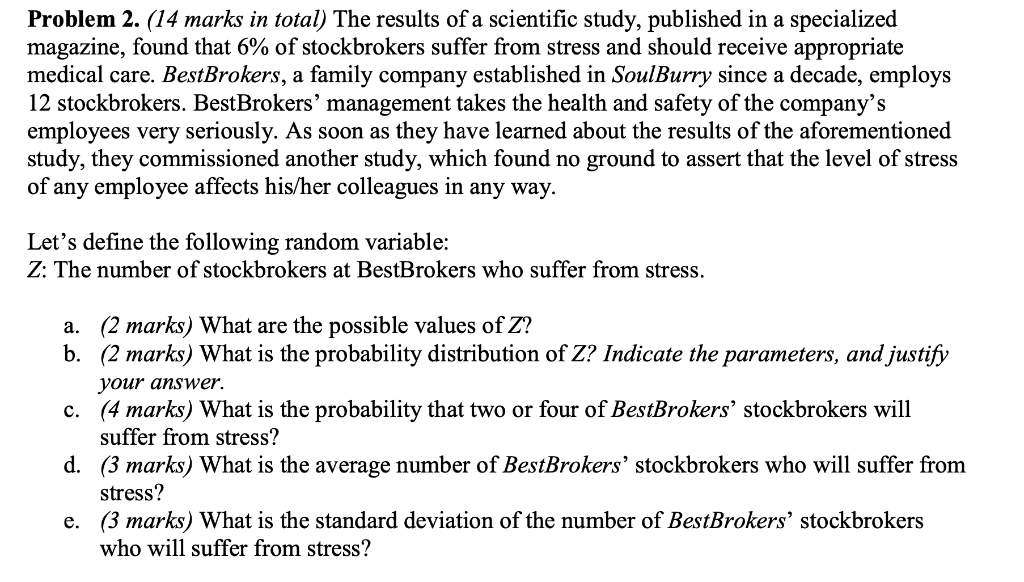 Solved Problem 2. (14 marks in total) The results of a | Chegg.com Solved Problem 2. (14 marks in total) The results of a | Chegg.com