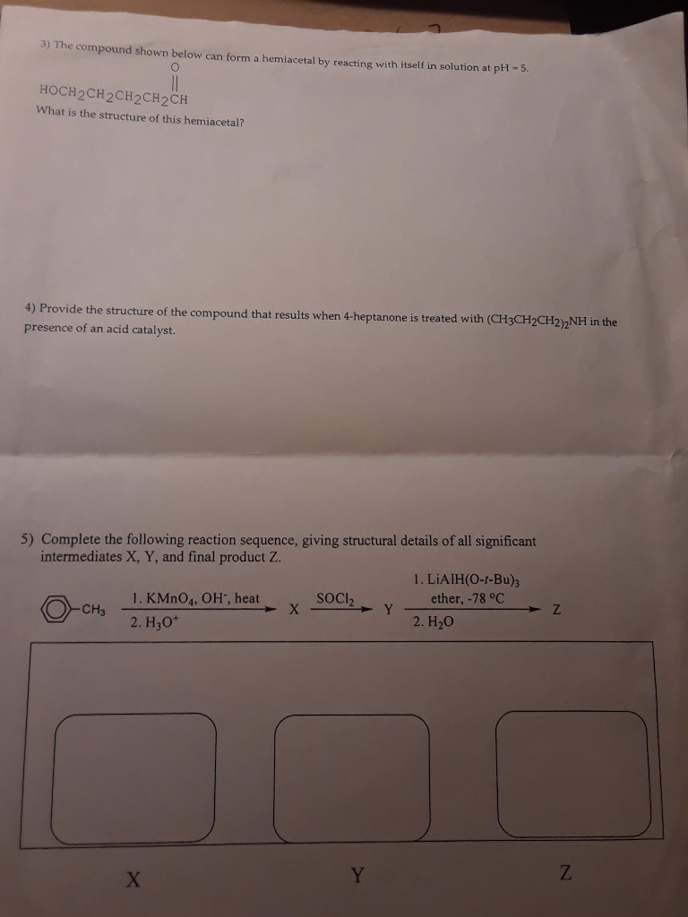 Solved I need help! 3. THe compound shown below can form a | Chegg.com