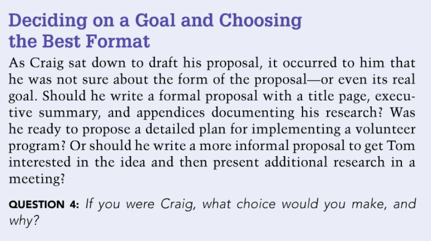 Solved For question #4, decide which approach to take, and | Chegg.com