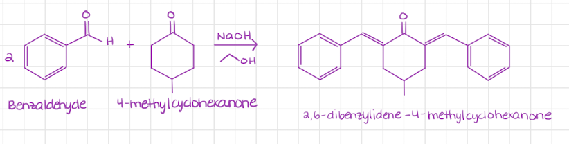 Solved NaOH) Лон Benzaldehyde 4-methylcyclohexanone | Chegg.com