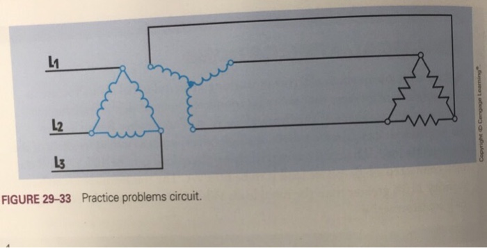 Solved L1 L2 13 Practice problems circuit. FIGURE 29-33 | Chegg.com