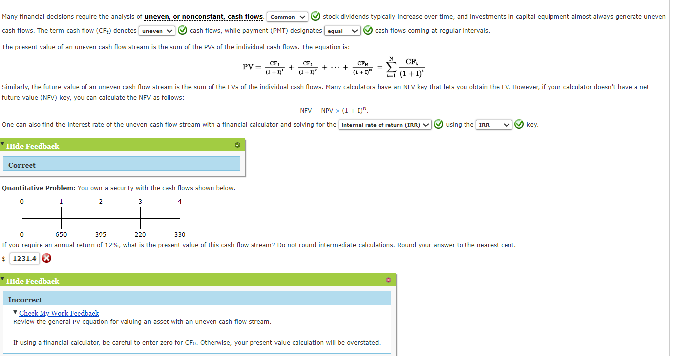 Solved Many financial decisions require the analysis of | Chegg.com